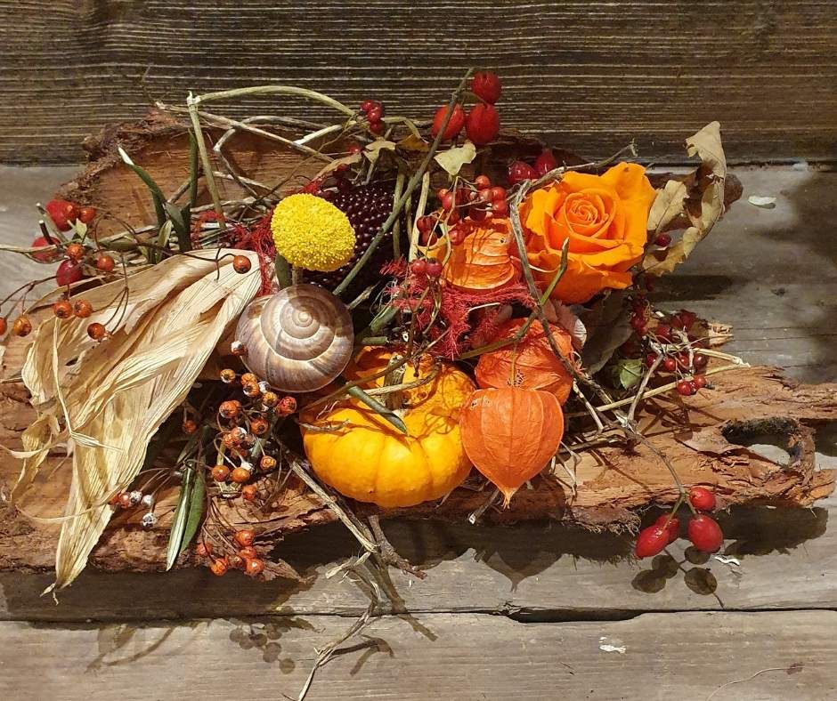 DIY Idee mit einem Stück Rinde wundervolle Tischdekoration selber ...