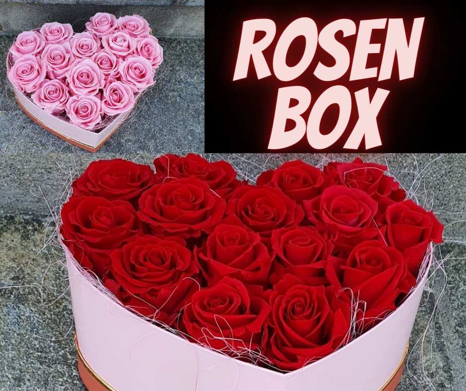 Rosenbox mit Infinity Rosen selber machen - Blumen Flora-Line
