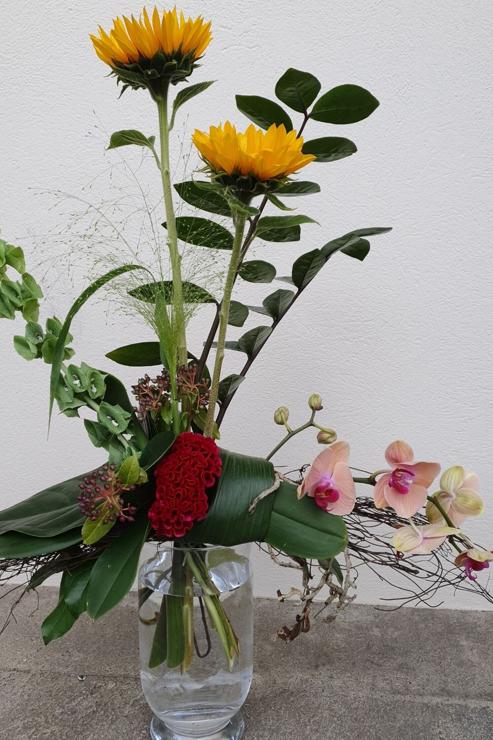 Blumenstrauss mit Sonnenblumen selber binden DIY Anleitung - Blumen ...